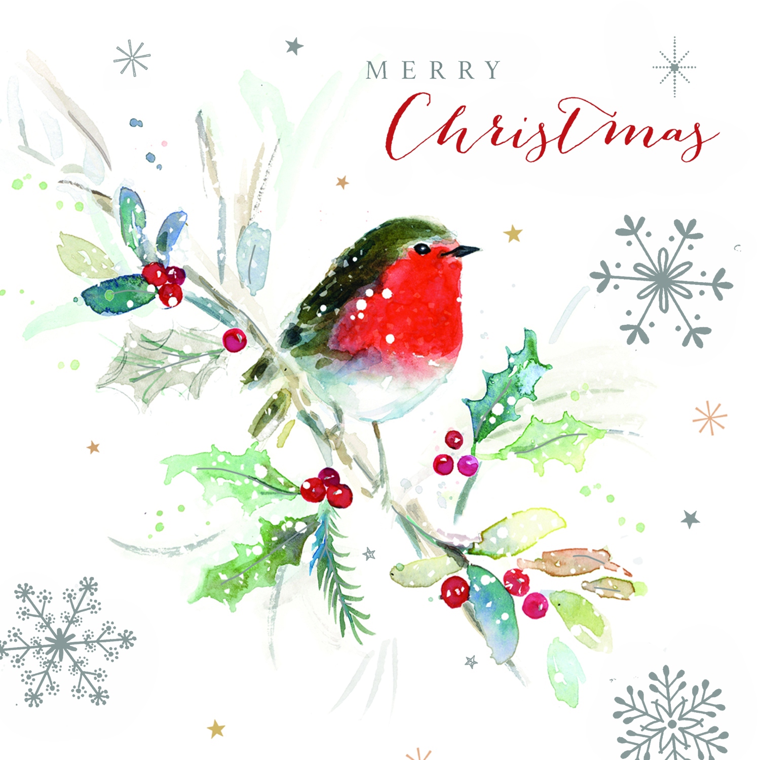Luxury Robin Christmas Cards - Pack of 8 | Barnardo's Online Charity Shop