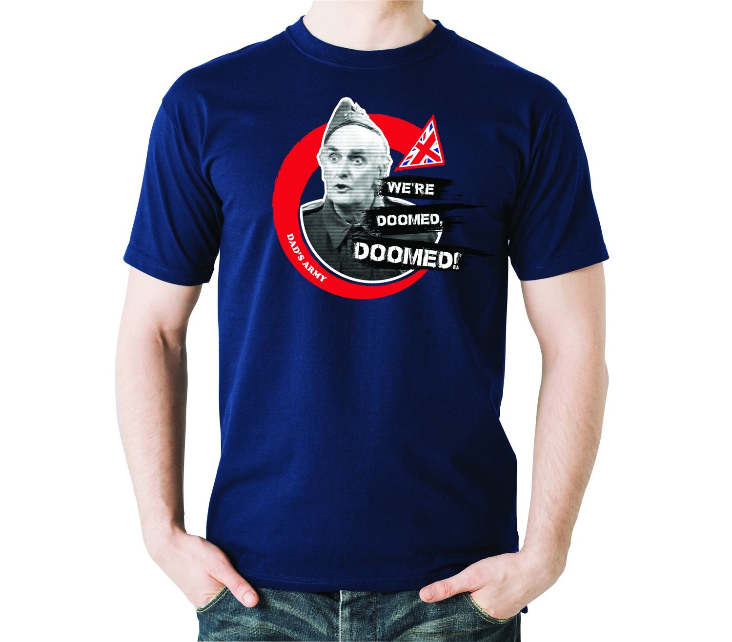 Dads Army We're Doomed Navy T-Shirt | Barnardo's Online Charity Shop