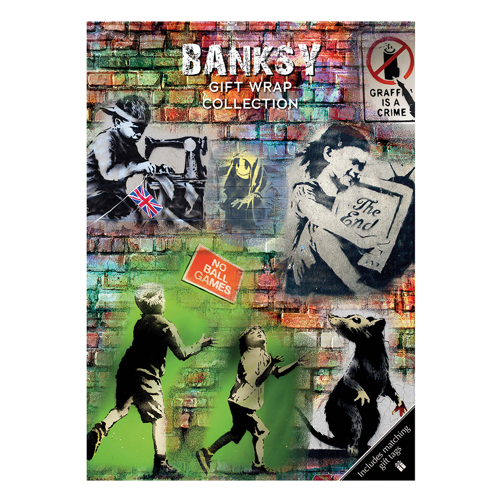 Banksy Gift Wrap & Tags | Barnardo's Online Charity Shop