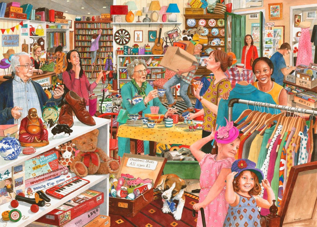 House of Puzzles Charity Bargains 1000 Piece Jigsaw Puzzle | Barnardo's ...