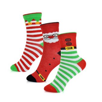 3 Pack Kids Christmas Socks